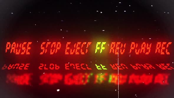 Digital Cassette Control Panel Loop Vhs, Motion Graphics | VideoHive