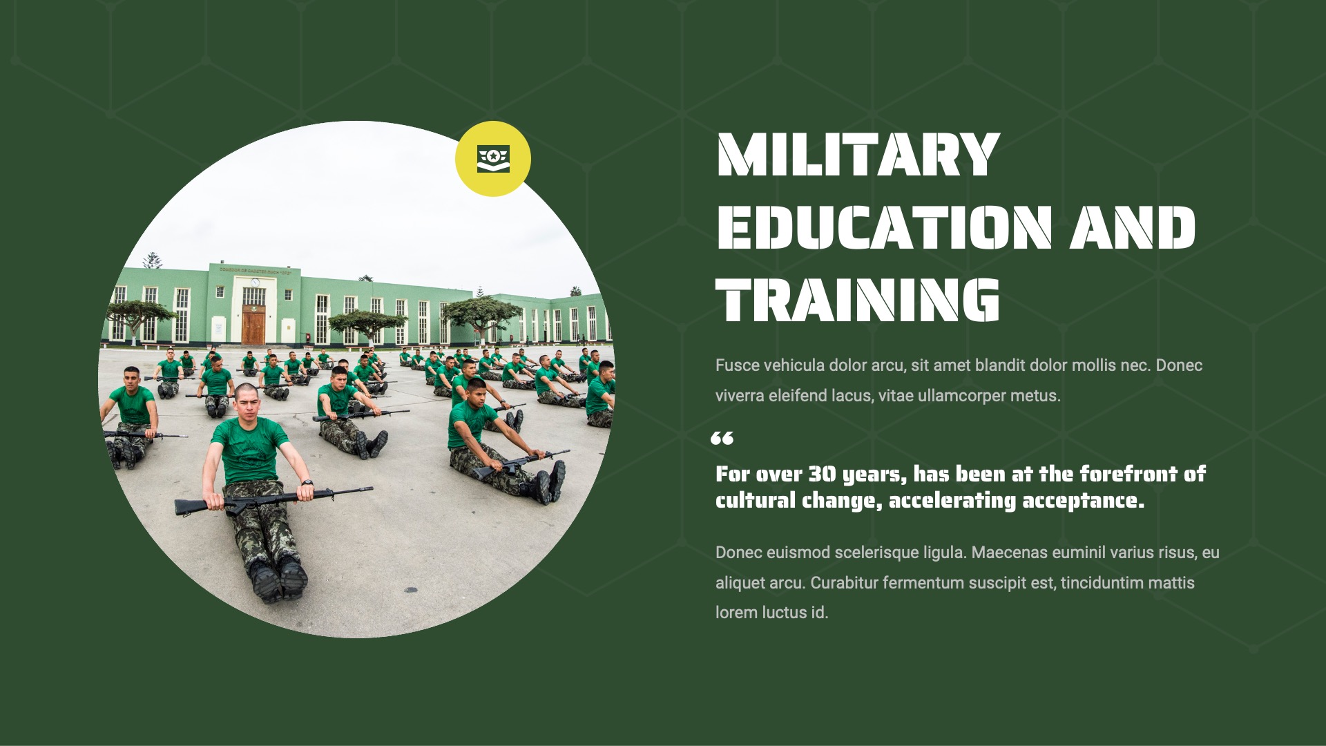 ARMORY - Military Education & Training Powerpoint Template ...