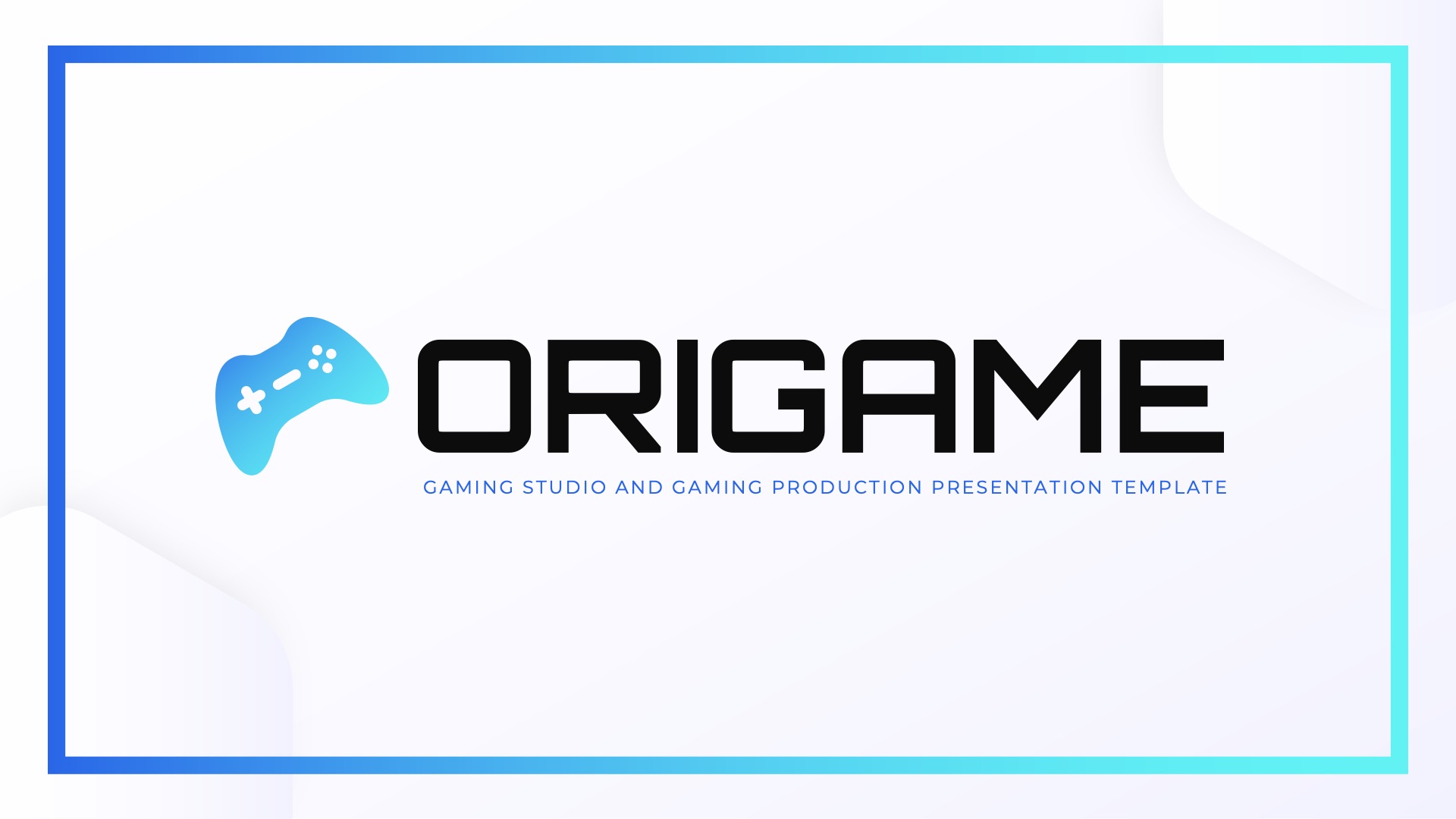 ORIGAME - Gaming Studio & Production Google Slides Template ...
