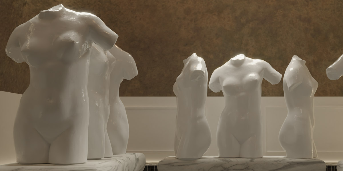 Photorealistic Female Torso Statue by BrillianceEye | 3DOcean