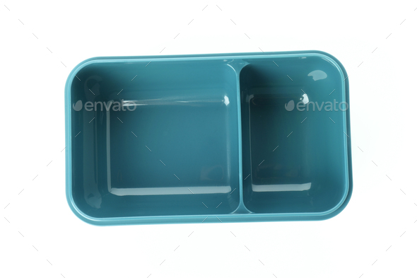 Empty lunch box isolated on white background Stock Photo by AtlasComposer