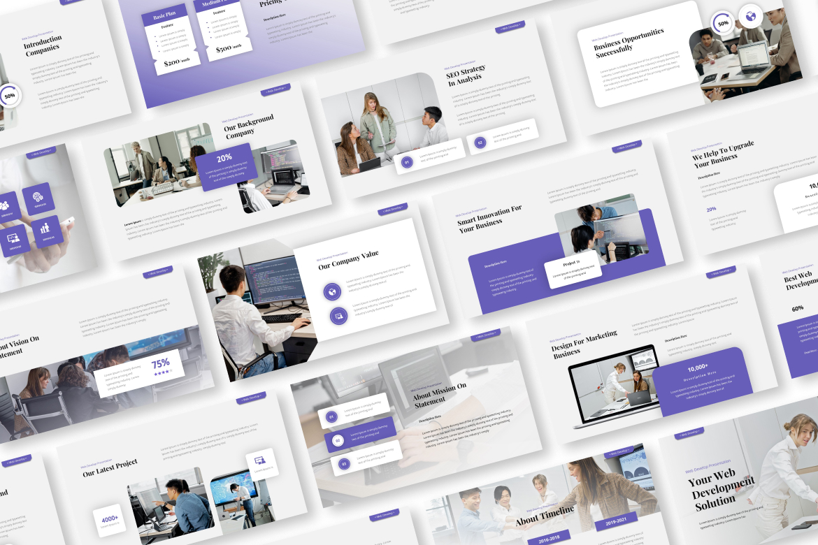 Web Development Agency Powerpoint Presentation Template, Presentation ...