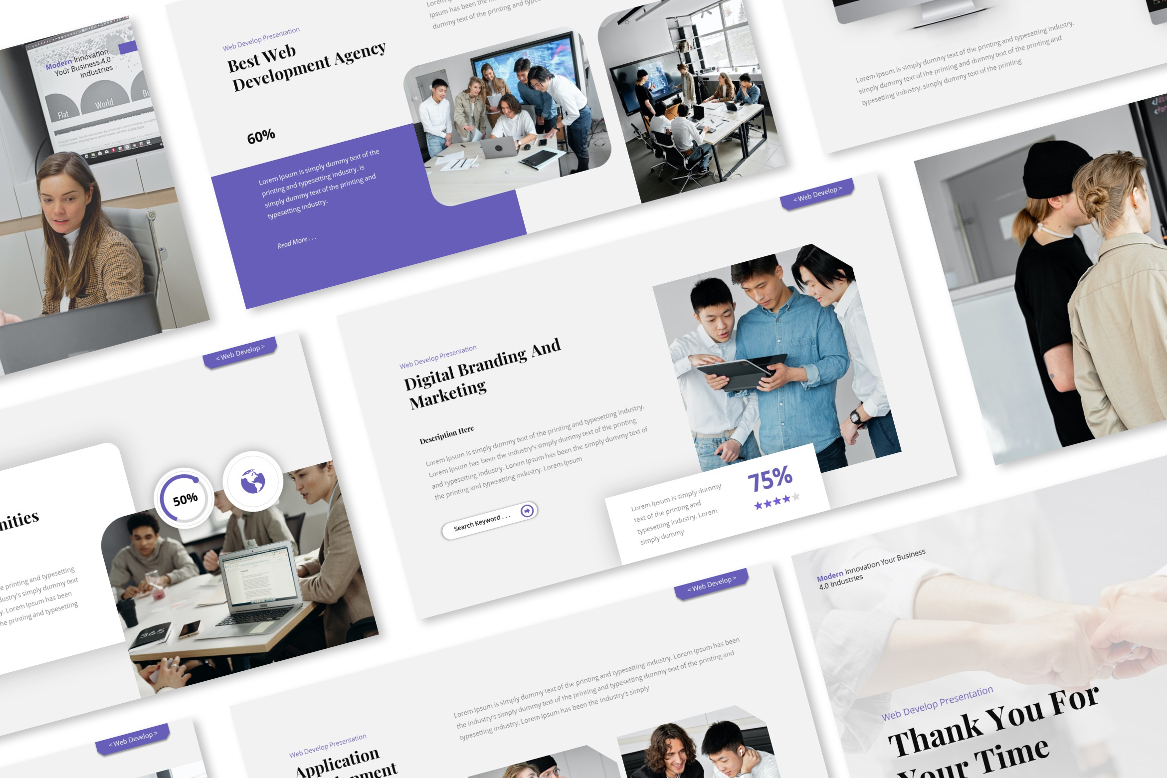 Web Development Agency Keynote Presentation Template, Presentation ...
