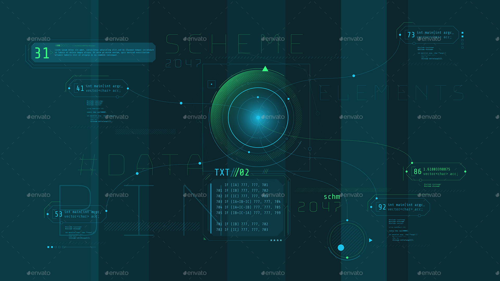 HUD Pro Infographic Elements, Infographics | GraphicRiver