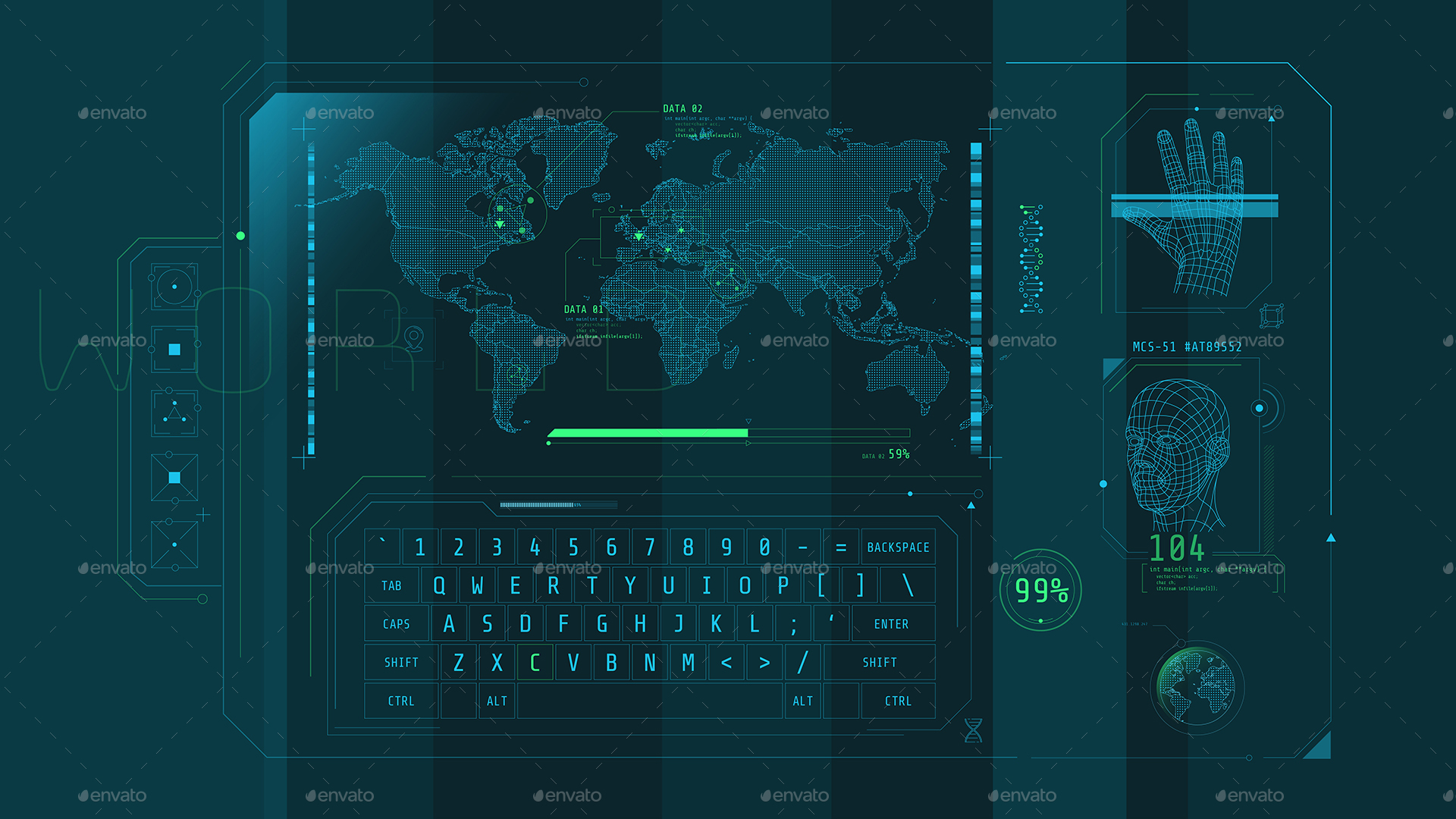 HUD Pro Infographic Elements, Infographics | GraphicRiver
