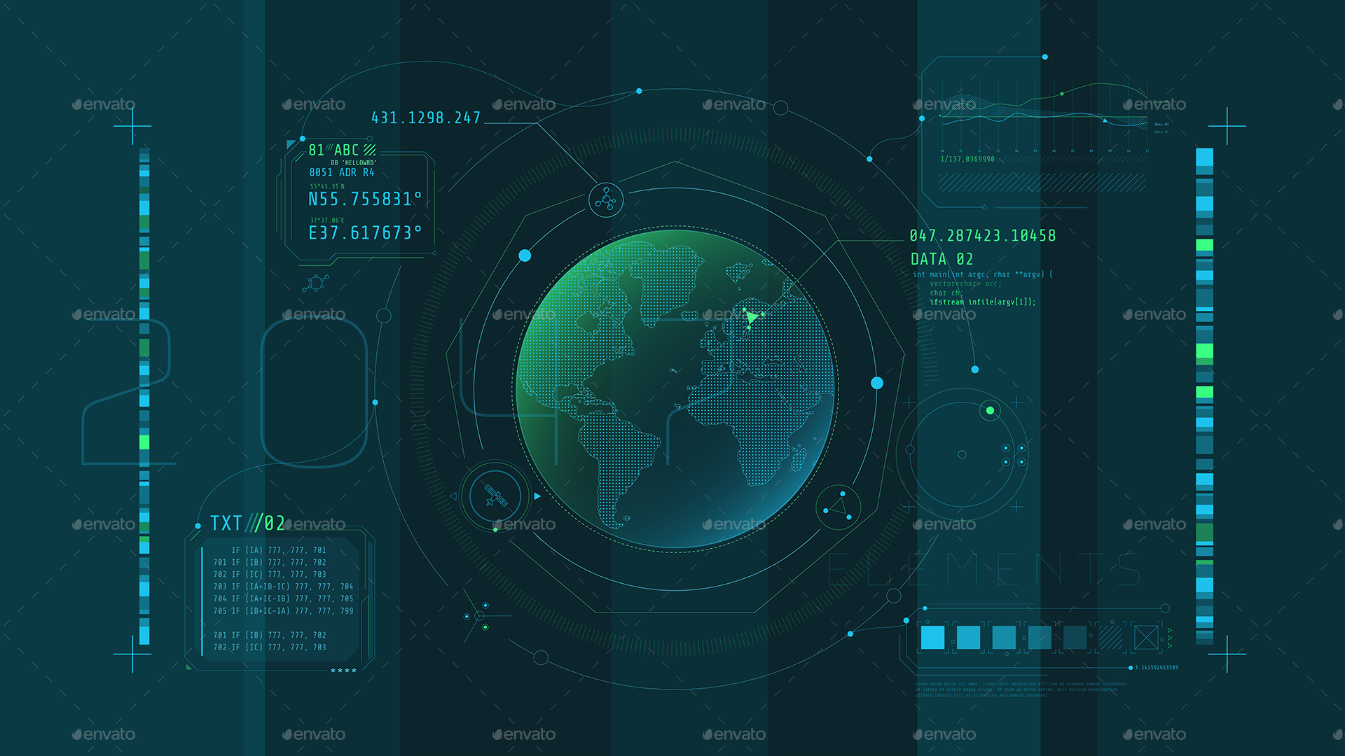 HUD Pro Infographic Elements, Infographics | GraphicRiver