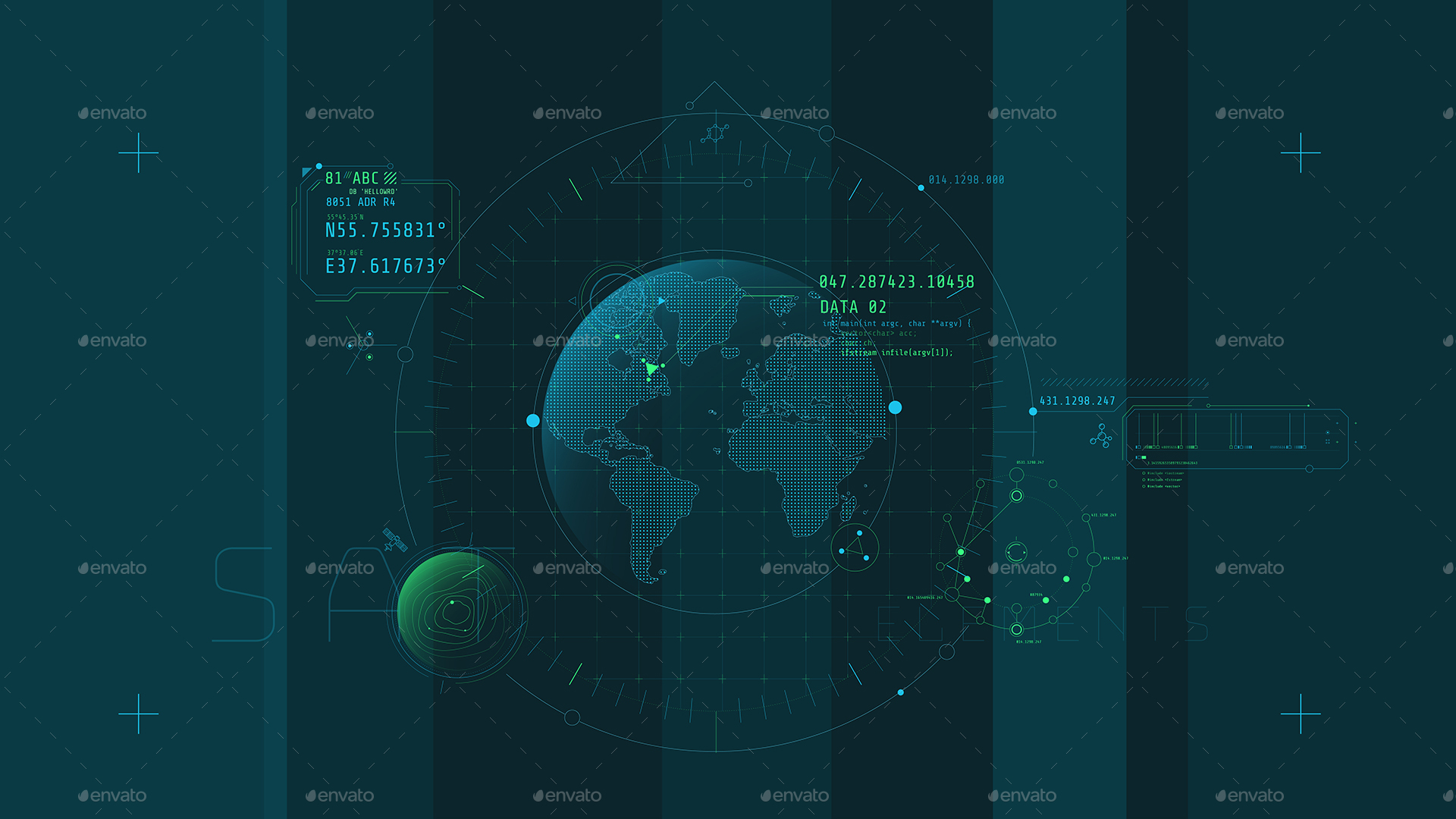 HUD Pro Infographic Elements, Infographics | GraphicRiver