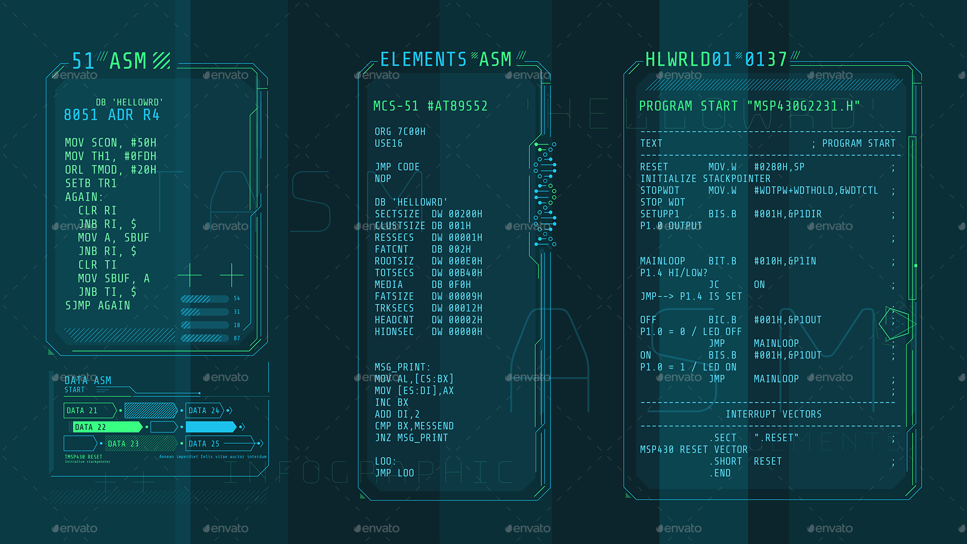 HUD Pro Infographic Elements, Infographics | GraphicRiver