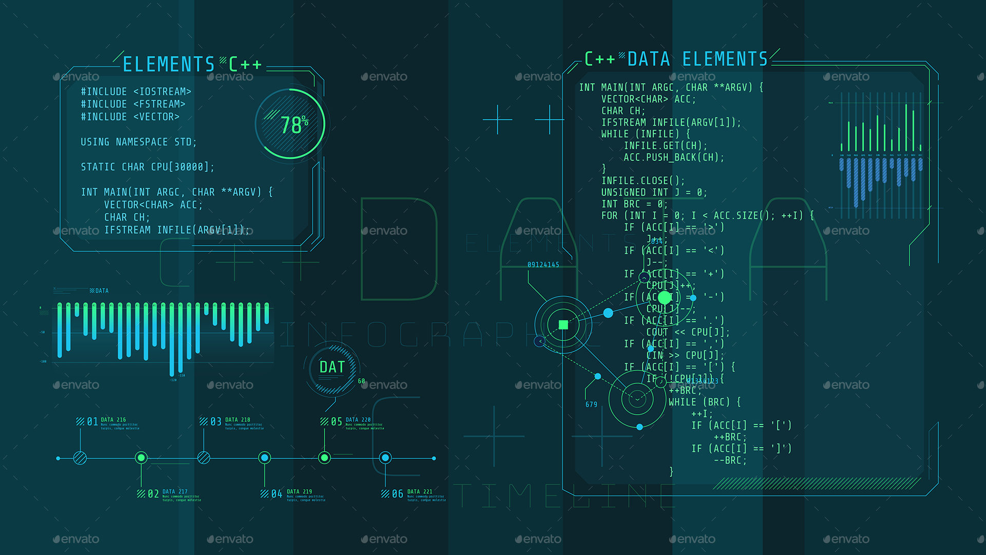 HUD Pro Infographic Elements, Infographics | GraphicRiver