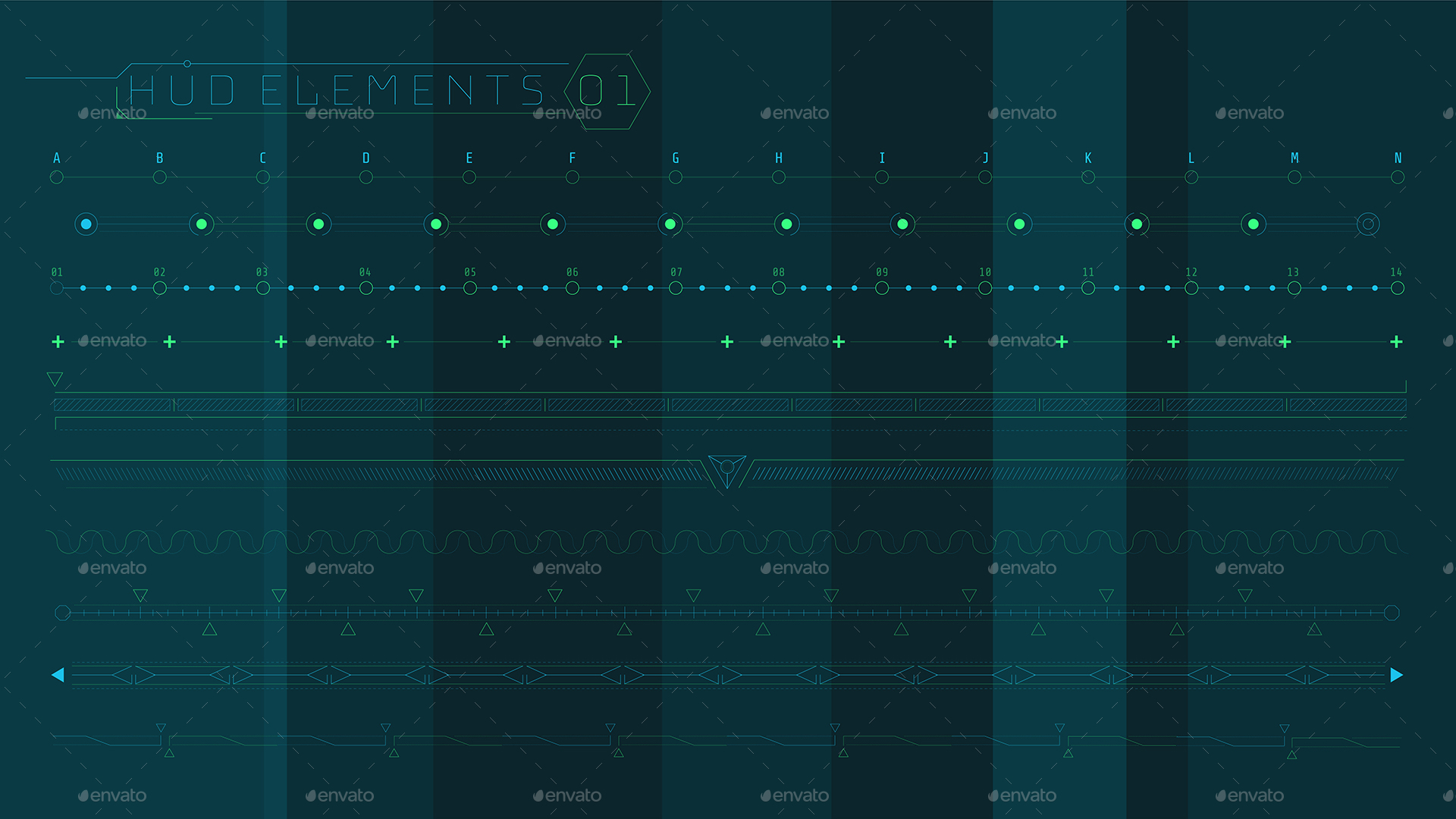 HUD Pro Infographic Elements, Infographics | GraphicRiver