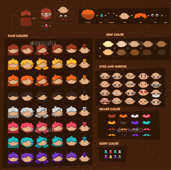 Character Design Pack, Game Assets | GraphicRiver