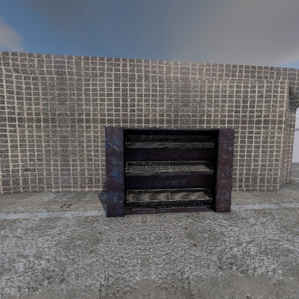 Realistic Textured Rack by YAJBD_Design | 3DOcean