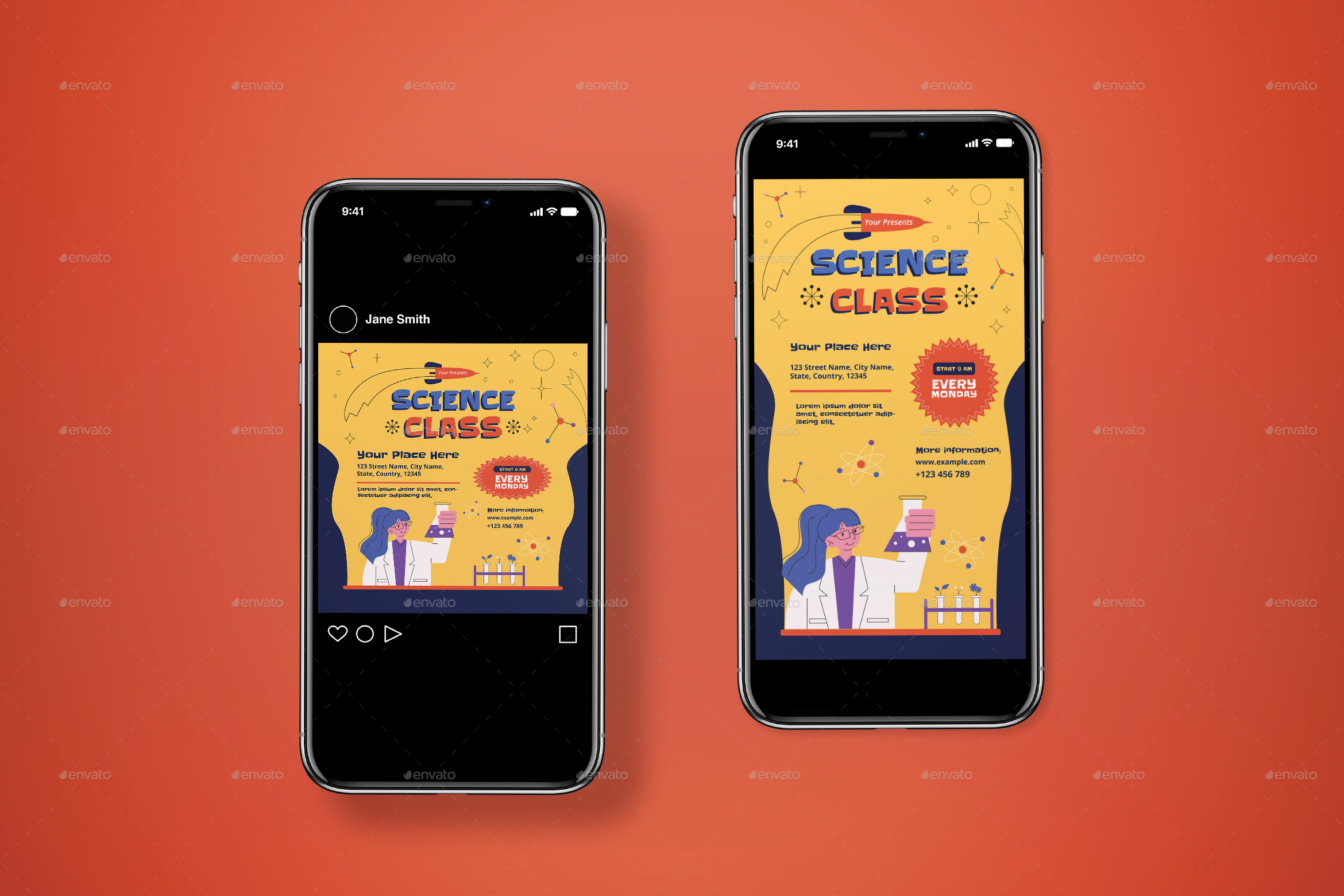 Science Class Flyer Set, Print Templates | GraphicRiver