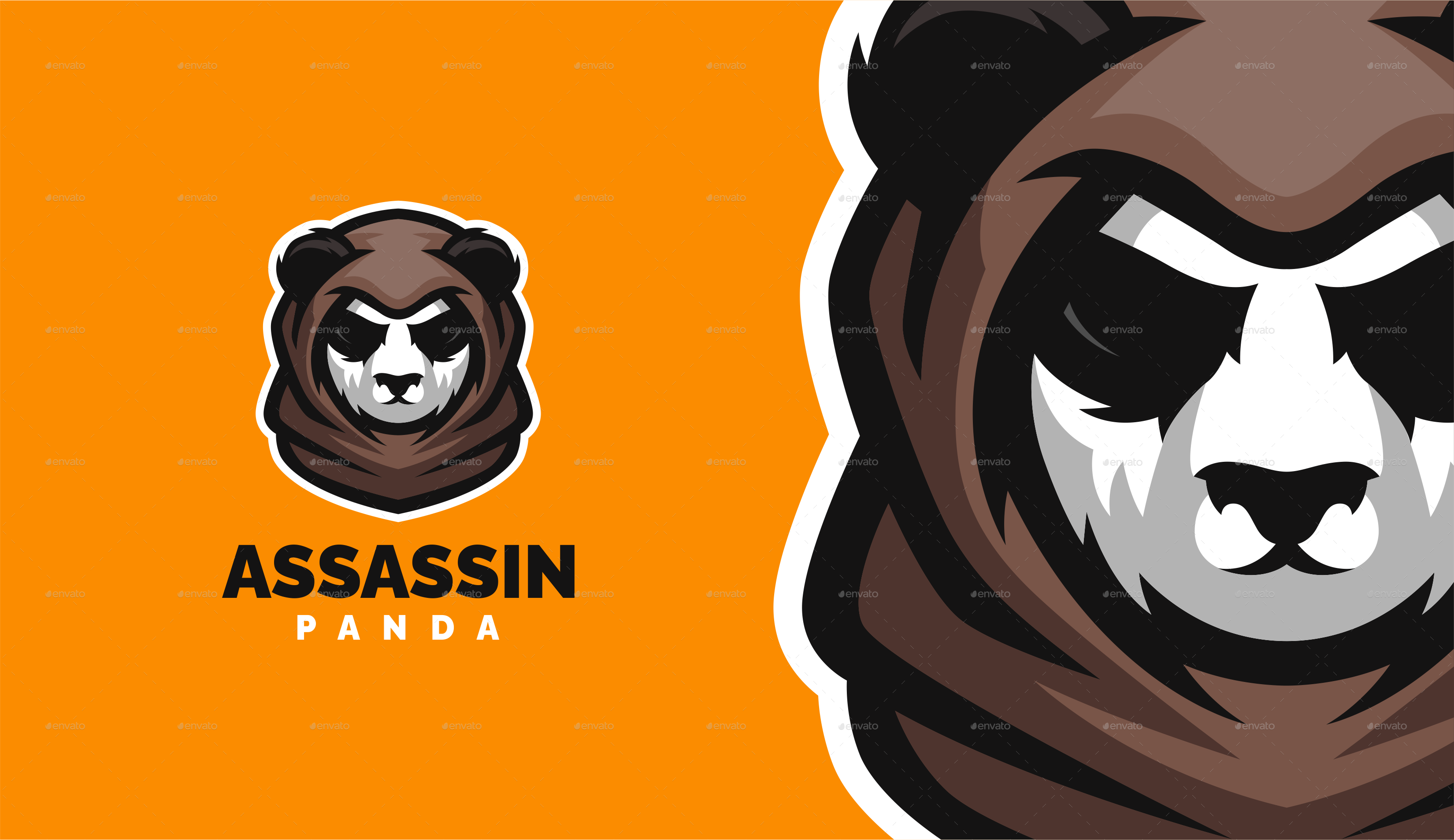 Panda Assassin Logo, Logo Templates | GraphicRiver