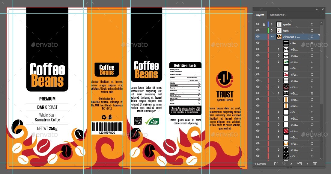 Coffee Packaging, Print Templates | GraphicRiver