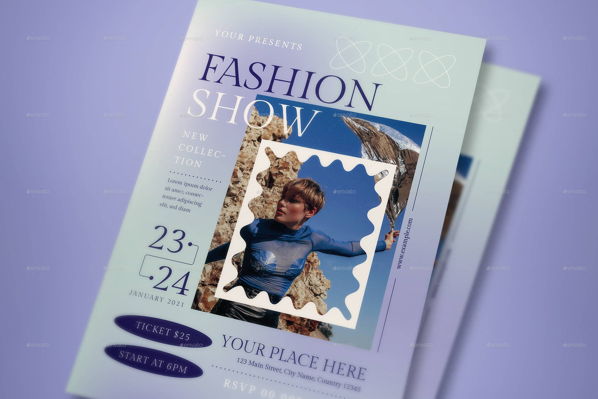 Fashion Show Flyer Set, Print Templates | GraphicRiver