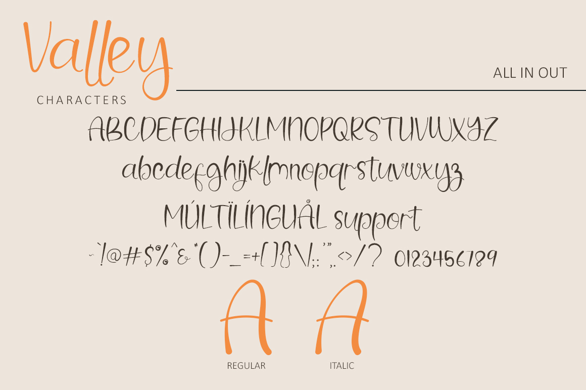 Valley Font, Fonts | GraphicRiver