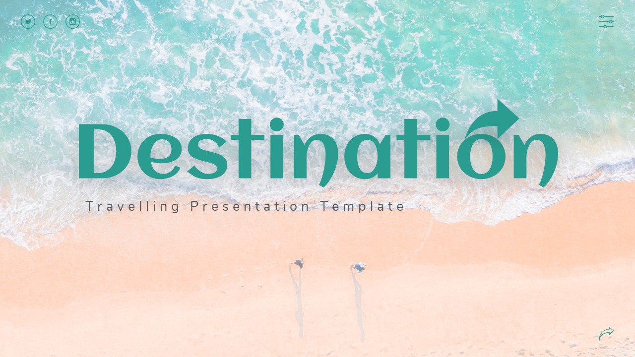 Destination - Travelling Presentation Template, Presentation Templates
