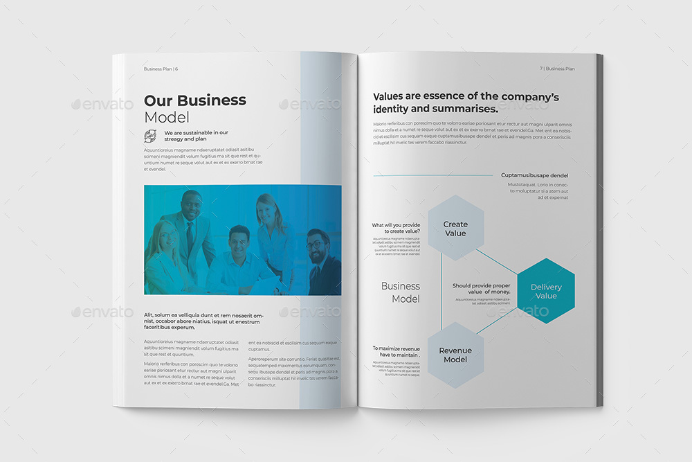 Business Plan Template, Print Templates | GraphicRiver