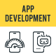 App Development Outline Icons, Icons | GraphicRiver