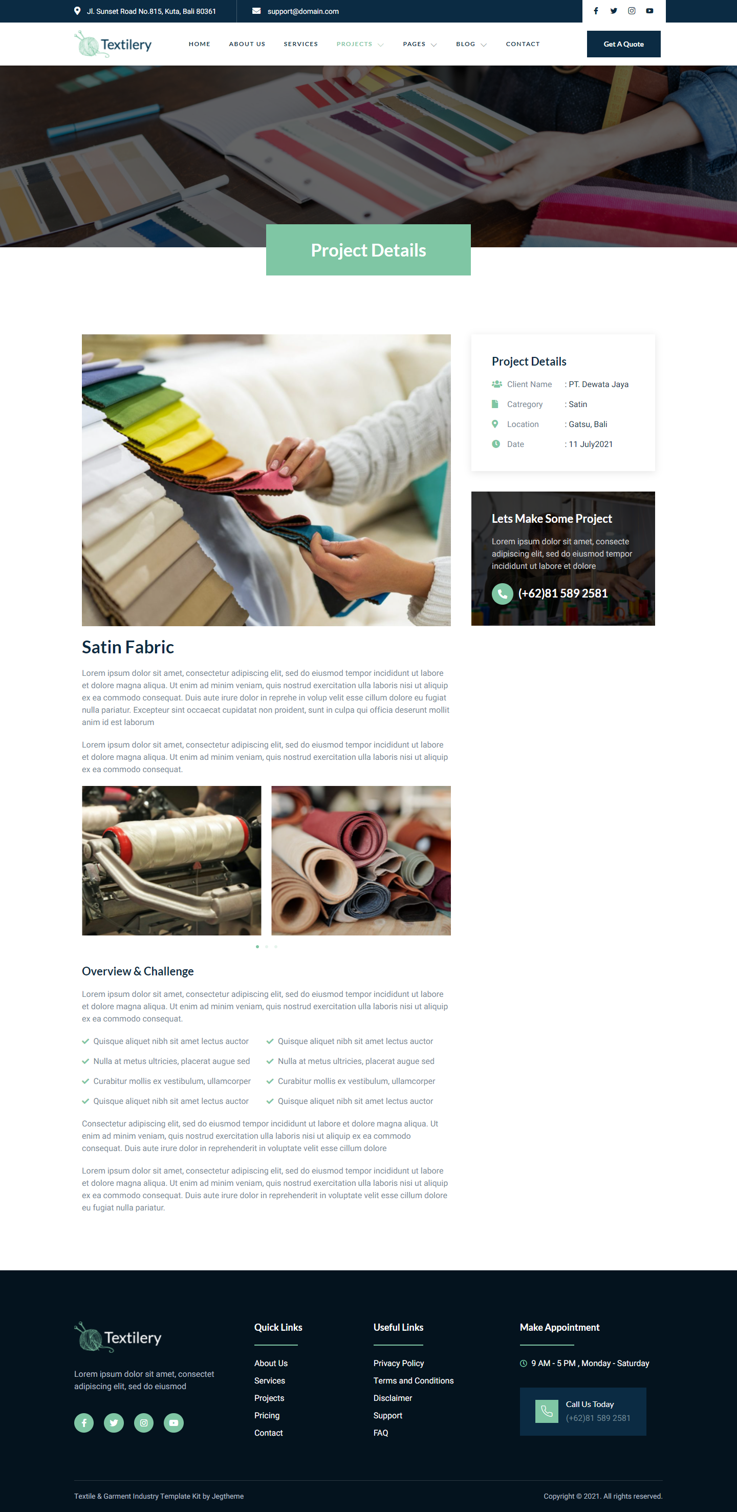 Textilery – Textile & Garment Industry Elementor Template Kit by jegtheme