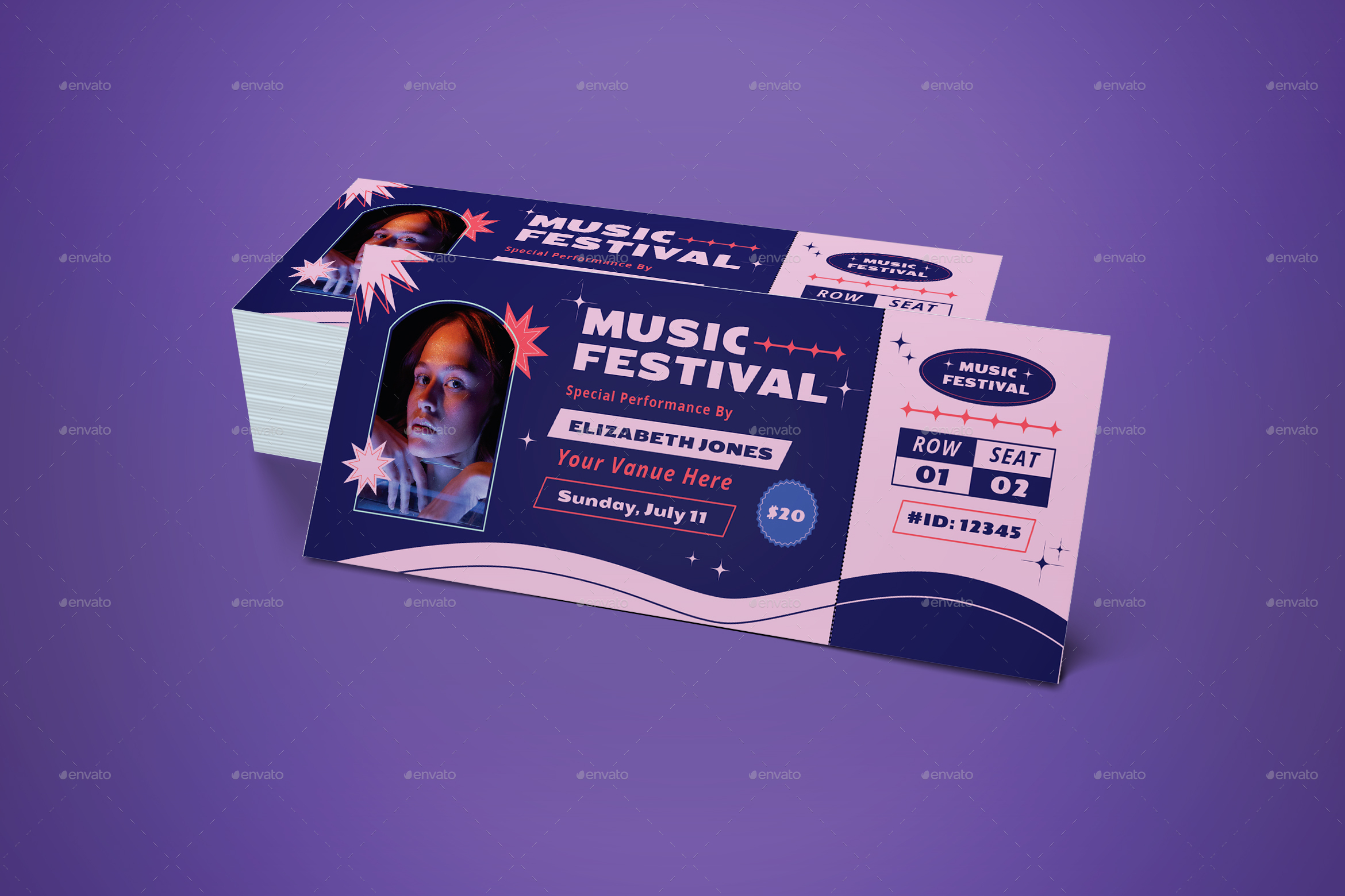 Ticket Music Festival, Print Templates | GraphicRiver