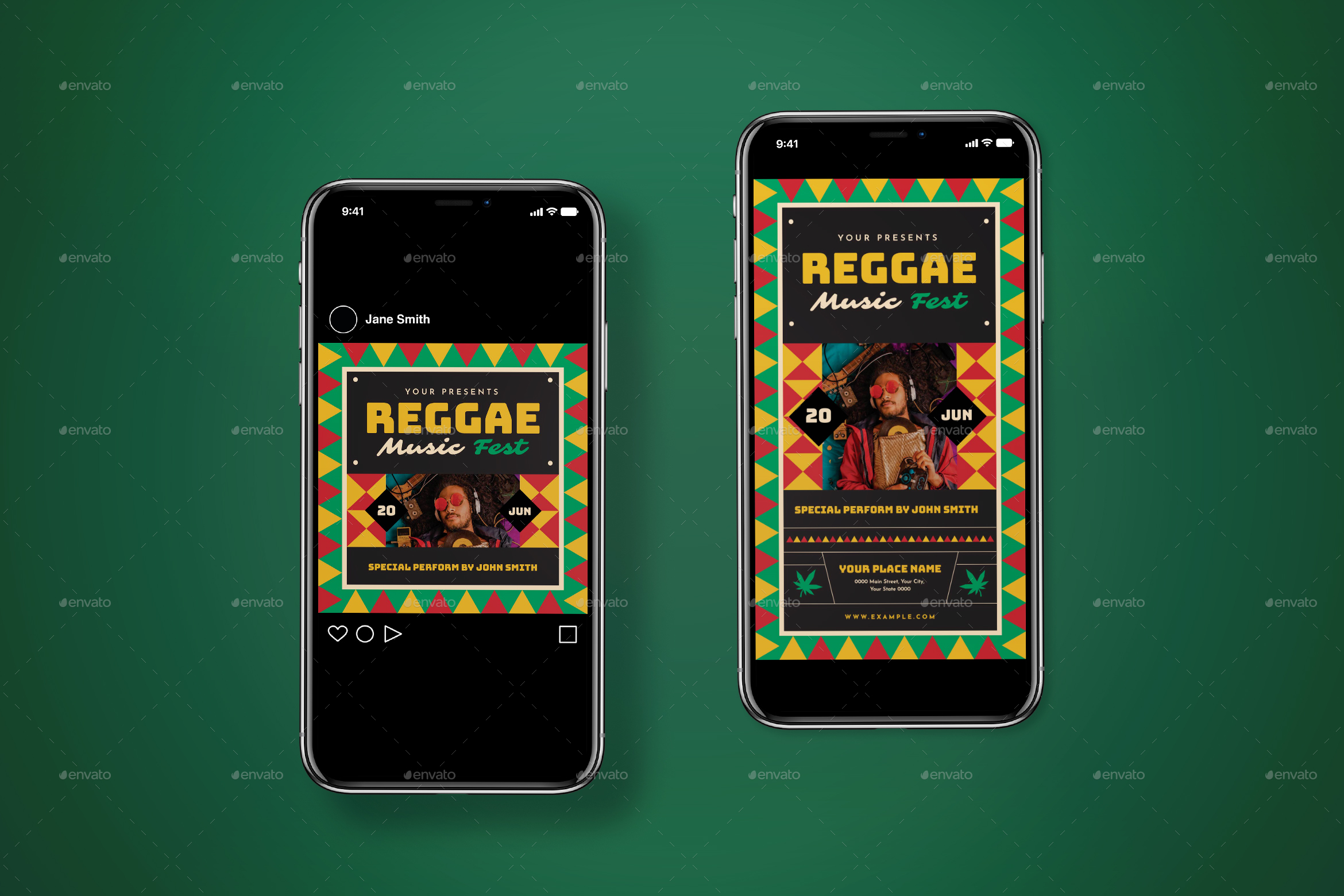Reggae Music Festival Flyer Set, Print Templates | GraphicRiver
