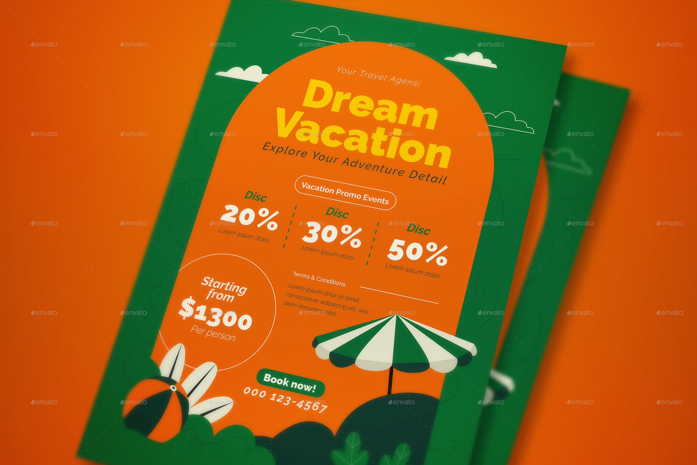 Vacation Promo Flyer Set, Print Templates | GraphicRiver