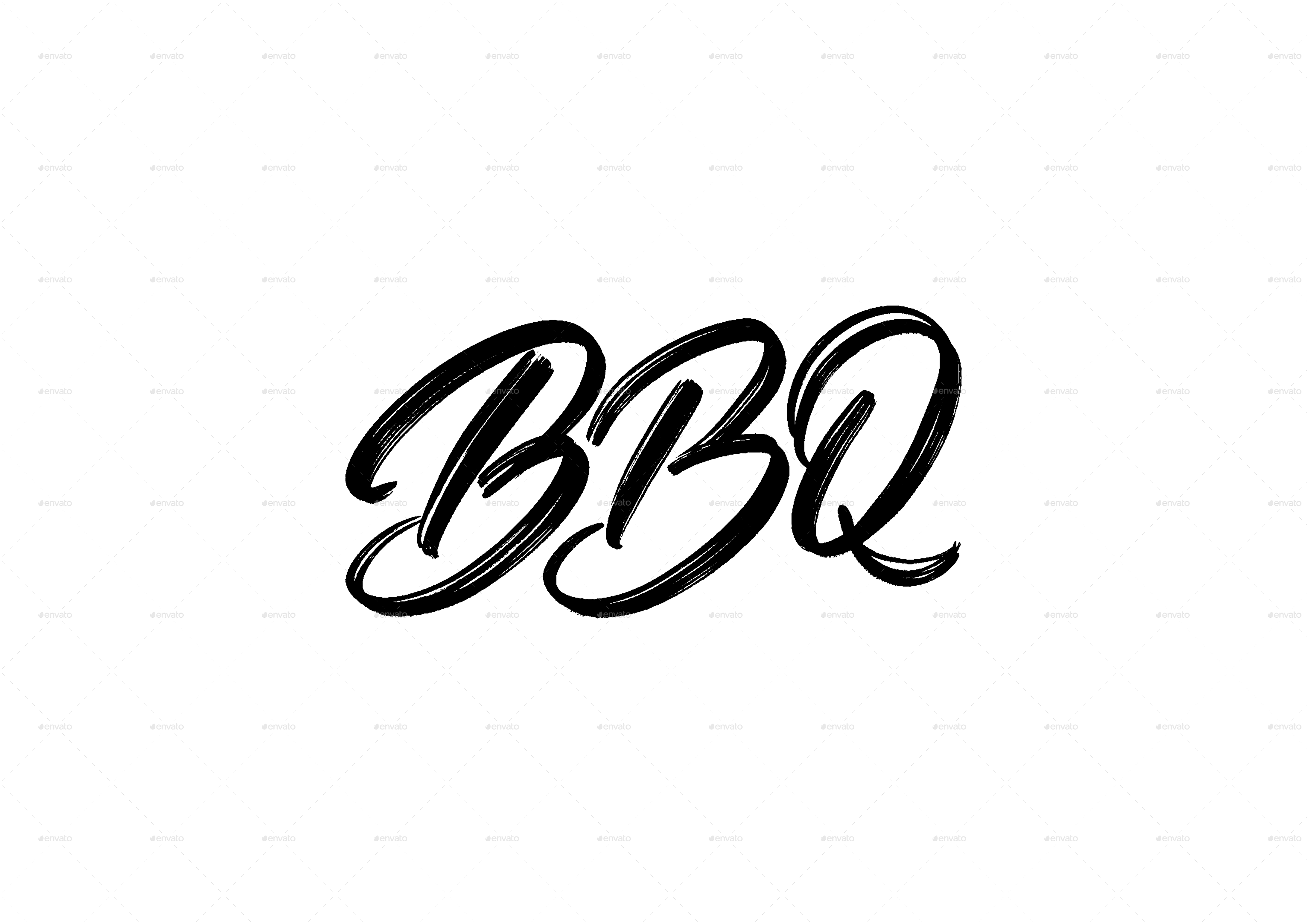 Set menu brush lettering, Vectors | GraphicRiver