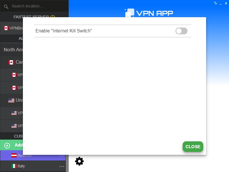 Brandable OpenVPN Electron GUI JS App Theme with Kill Switch, VPN ...