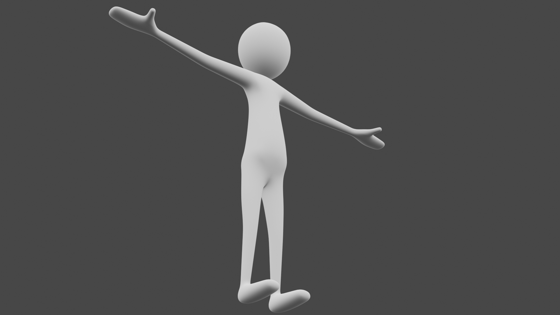 Stick Man 3D Model Base Mesh by DeveCity | 3DOcean