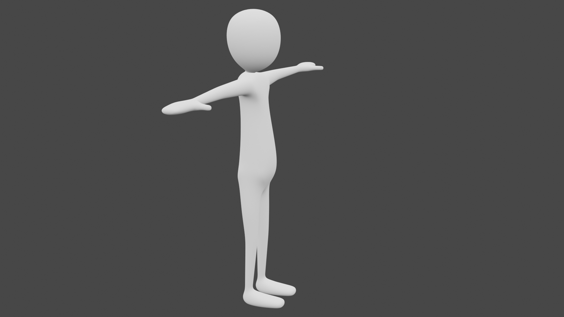 Stick Man 3D Model Base Mesh by DeveCity | 3DOcean