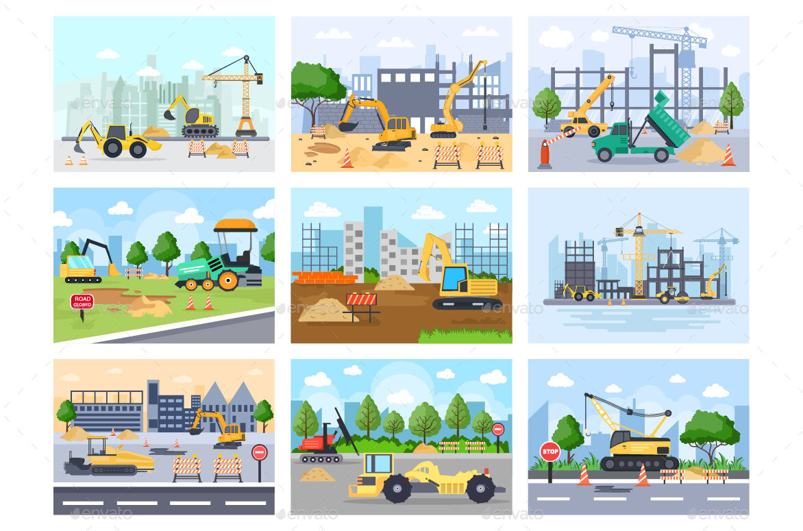 30 Construction of Real Estate Vector, Vectors | GraphicRiver