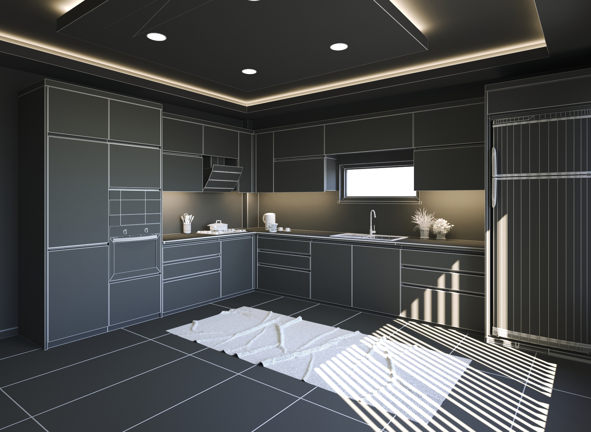 Modern Kitchen Realistic Design Collection 03 by uygdizaynsales | 3DOcean