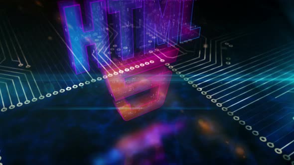 Html5 Programming Symbol Loopable 3d Animation Motion Graphics Videohive