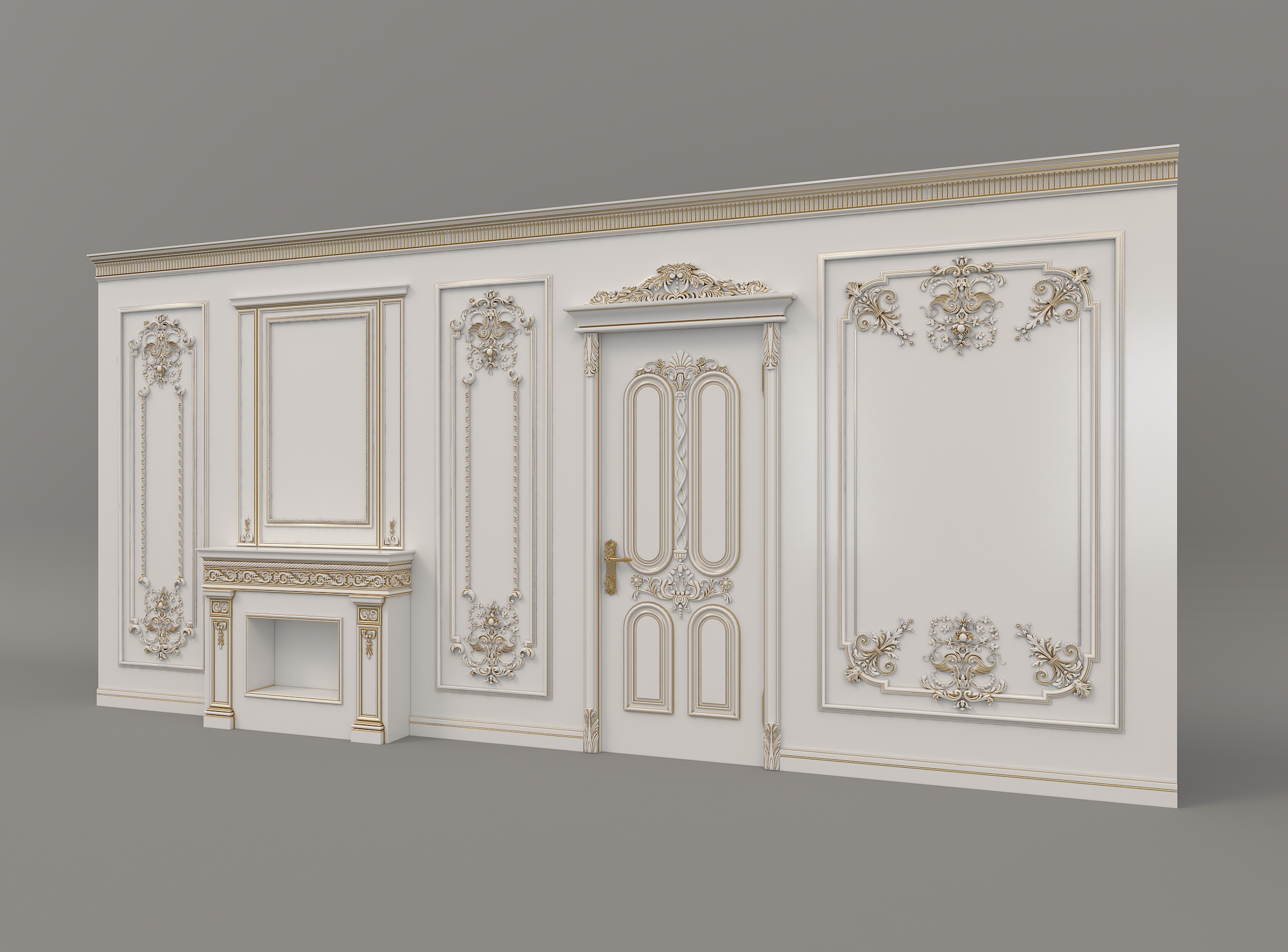 European Style Interior Wall Decoration 3 by nhattuankts | 3DOcean