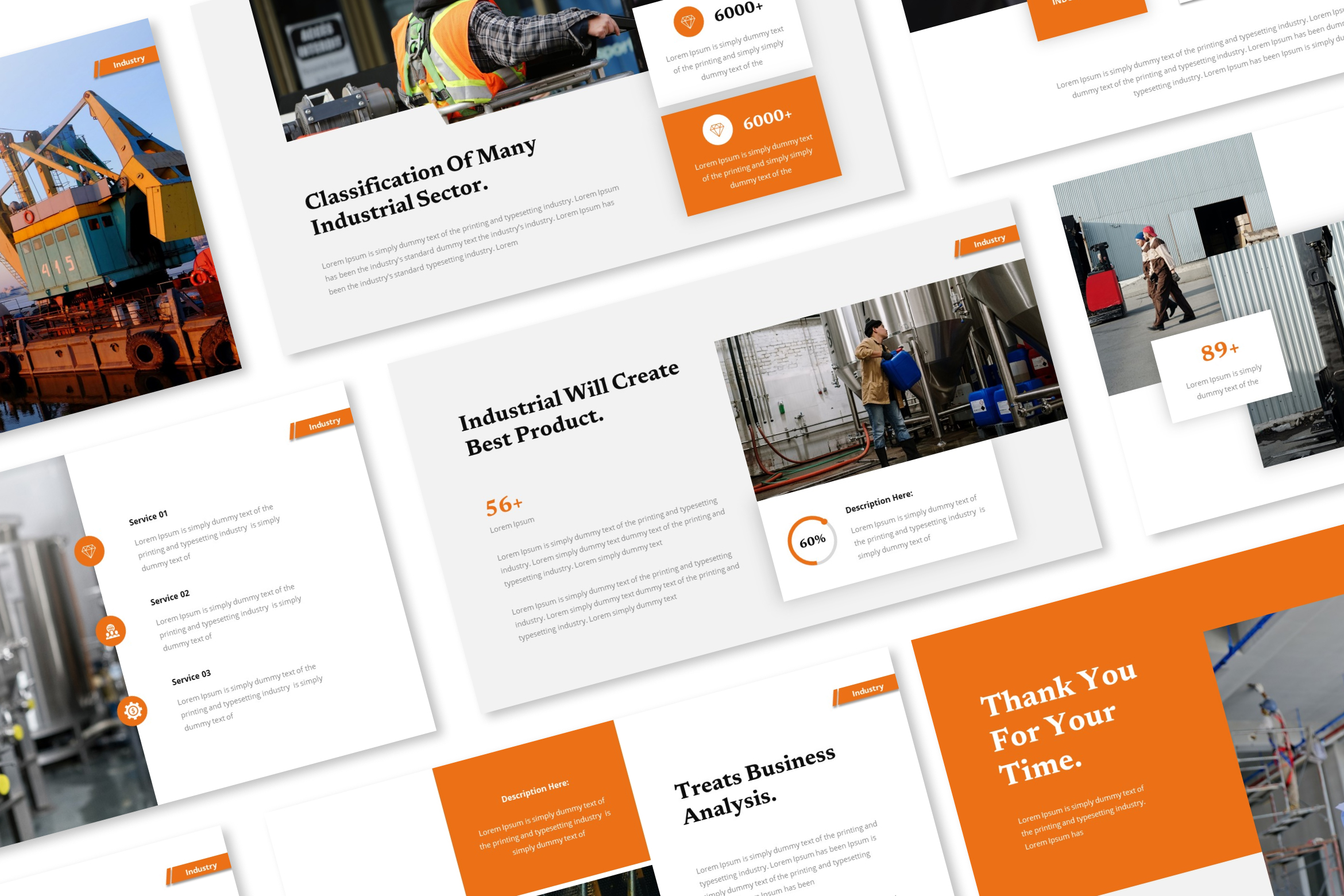 Heavy Industry Powerpoint Presentation Template, Presentation Templates