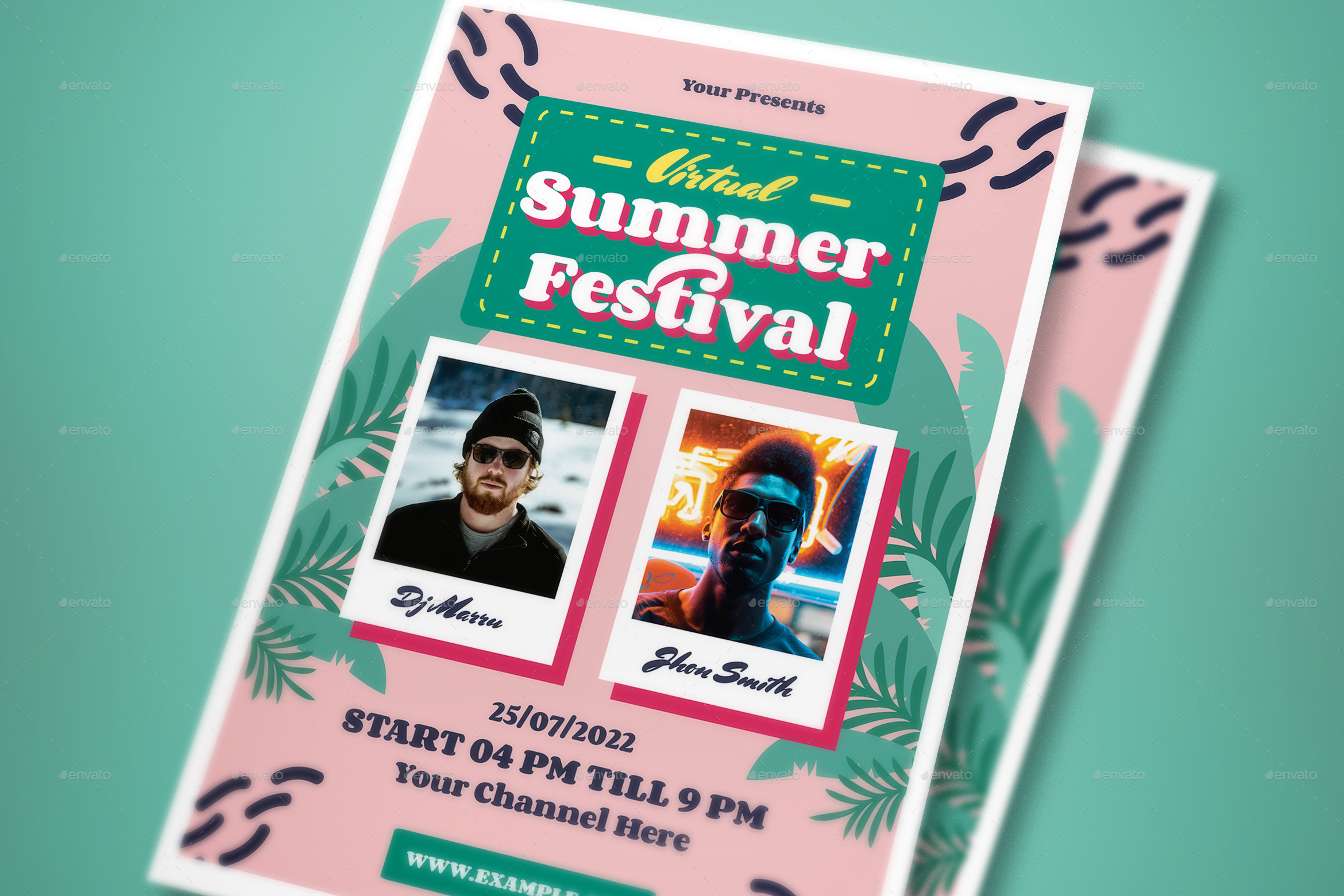 Summer Festival Flyer Set, Print Templates | GraphicRiver