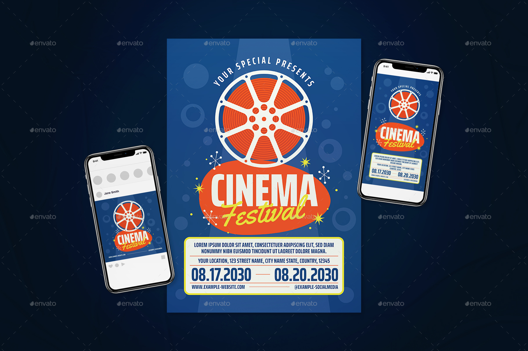Film Festival Flyer Set, Print Templates | GraphicRiver