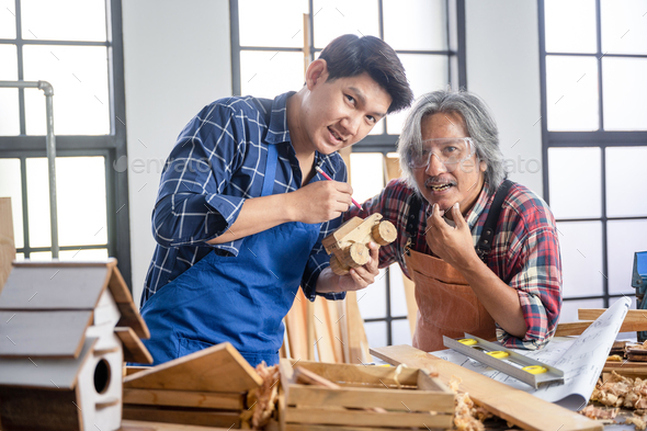 carpenters team work together creatively, creative carpenter trainer ...