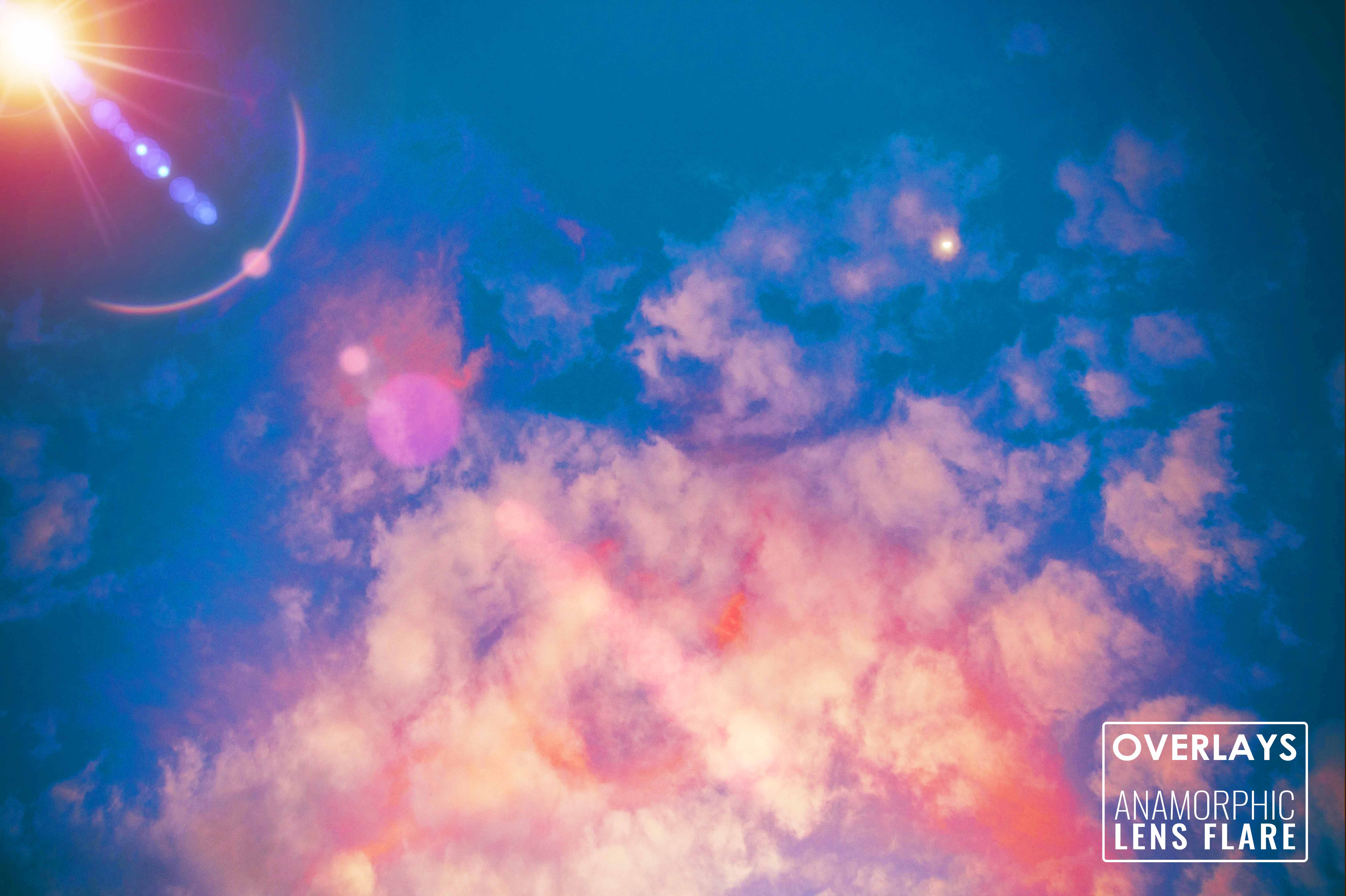 40 Anamorphic Lens Flare Overlays, Add-ons | GraphicRiver