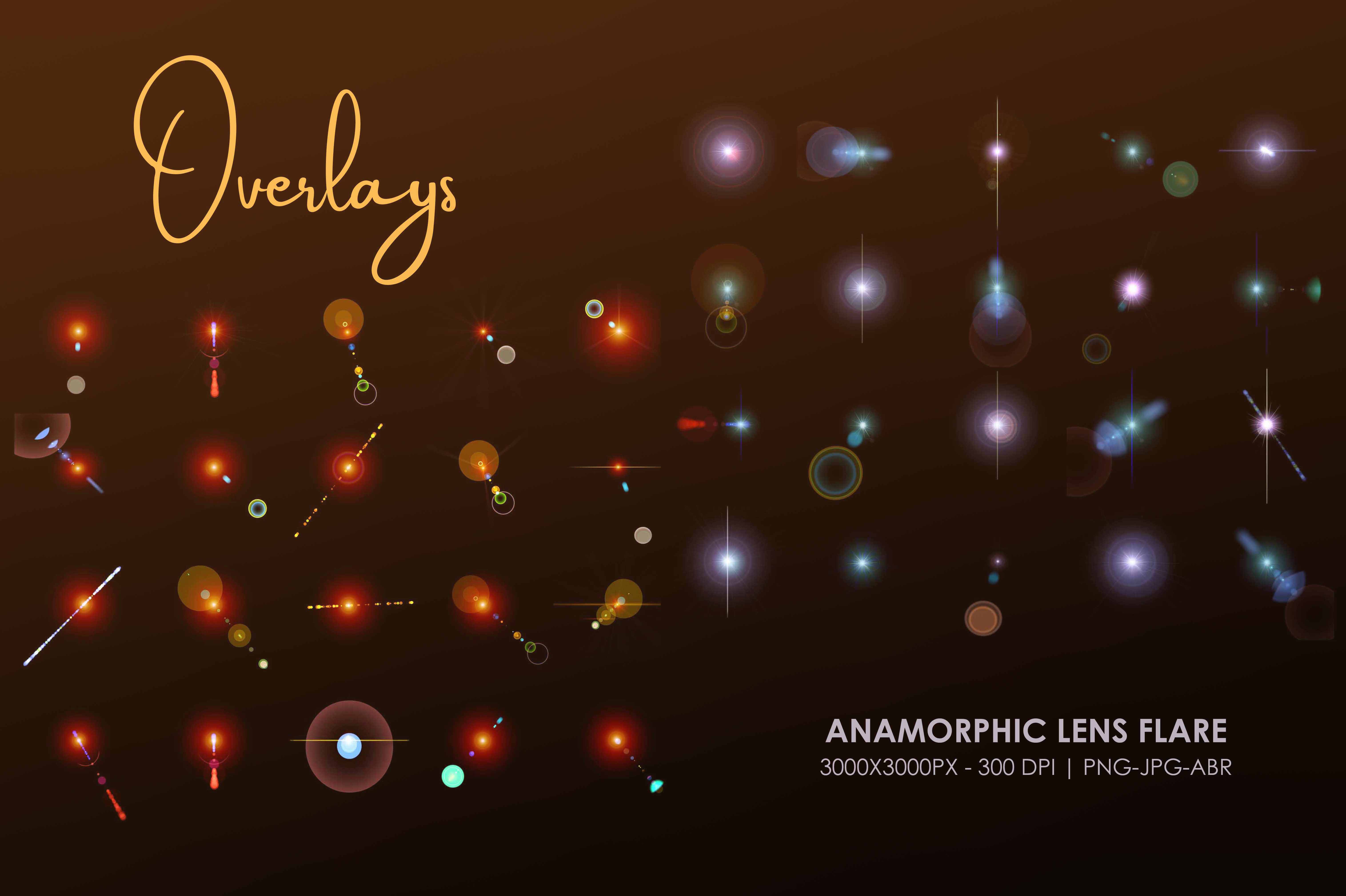 40 Anamorphic Lens Flare Overlays, Add-ons | GraphicRiver