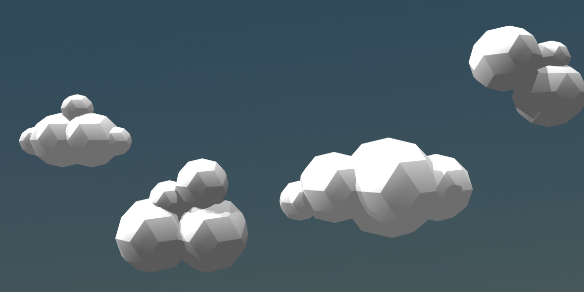 Low Poly Clouds Pack by gazisohan | 3DOcean
