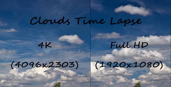 Clouds Time Lapse 4K & 1080p Pack (2-Packs), Stock Footage | VideoHive