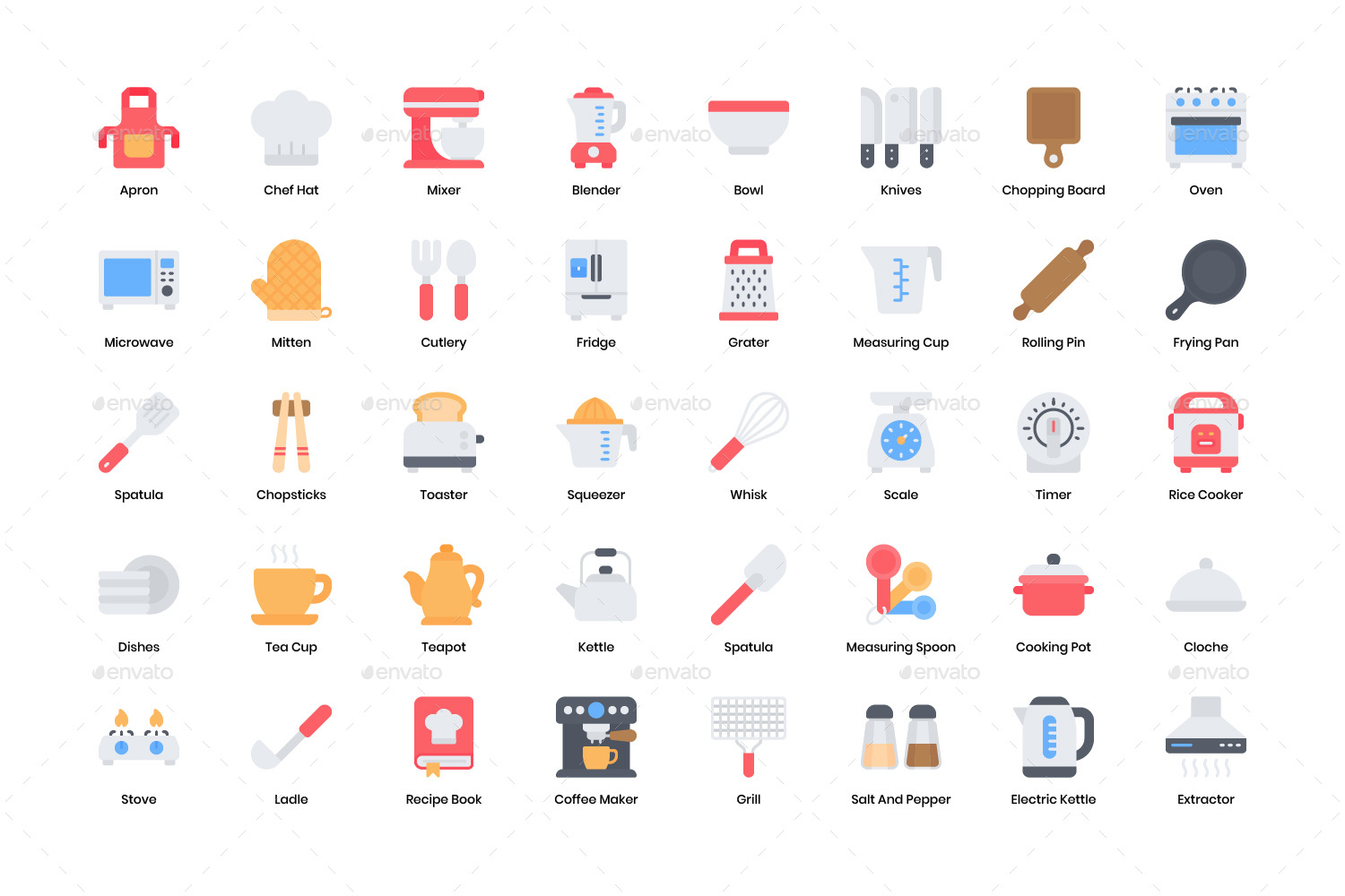 Kitchen Icons, Icons | GraphicRiver