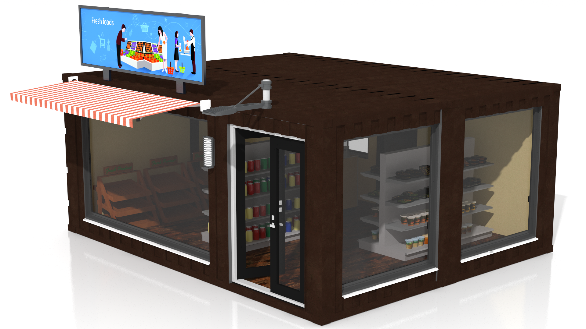 Container Grocery Store by Benz_creation | 3DOcean