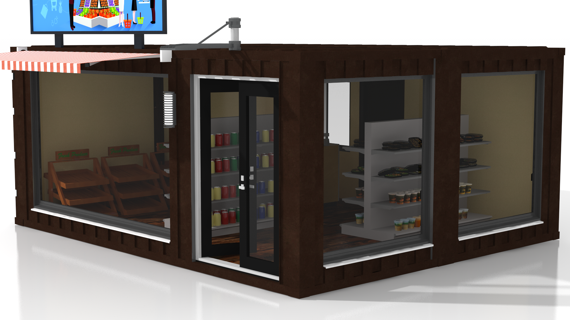 Container Grocery Store by Benz_creation | 3DOcean