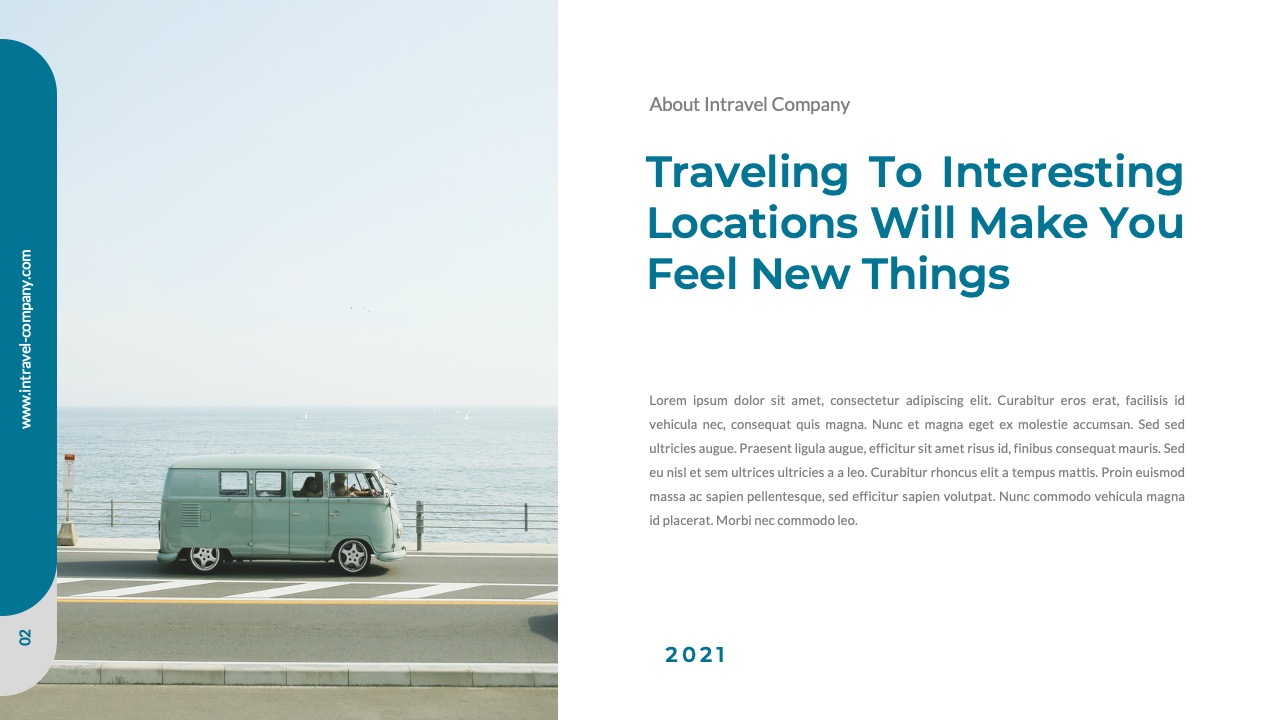 INTRAVEL – Travel Company Presentation PowerPoint Template ...