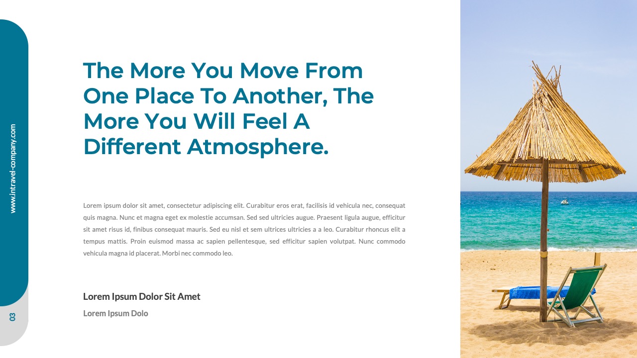 INTRAVEL – Travel Company Presentation PowerPoint Template ...