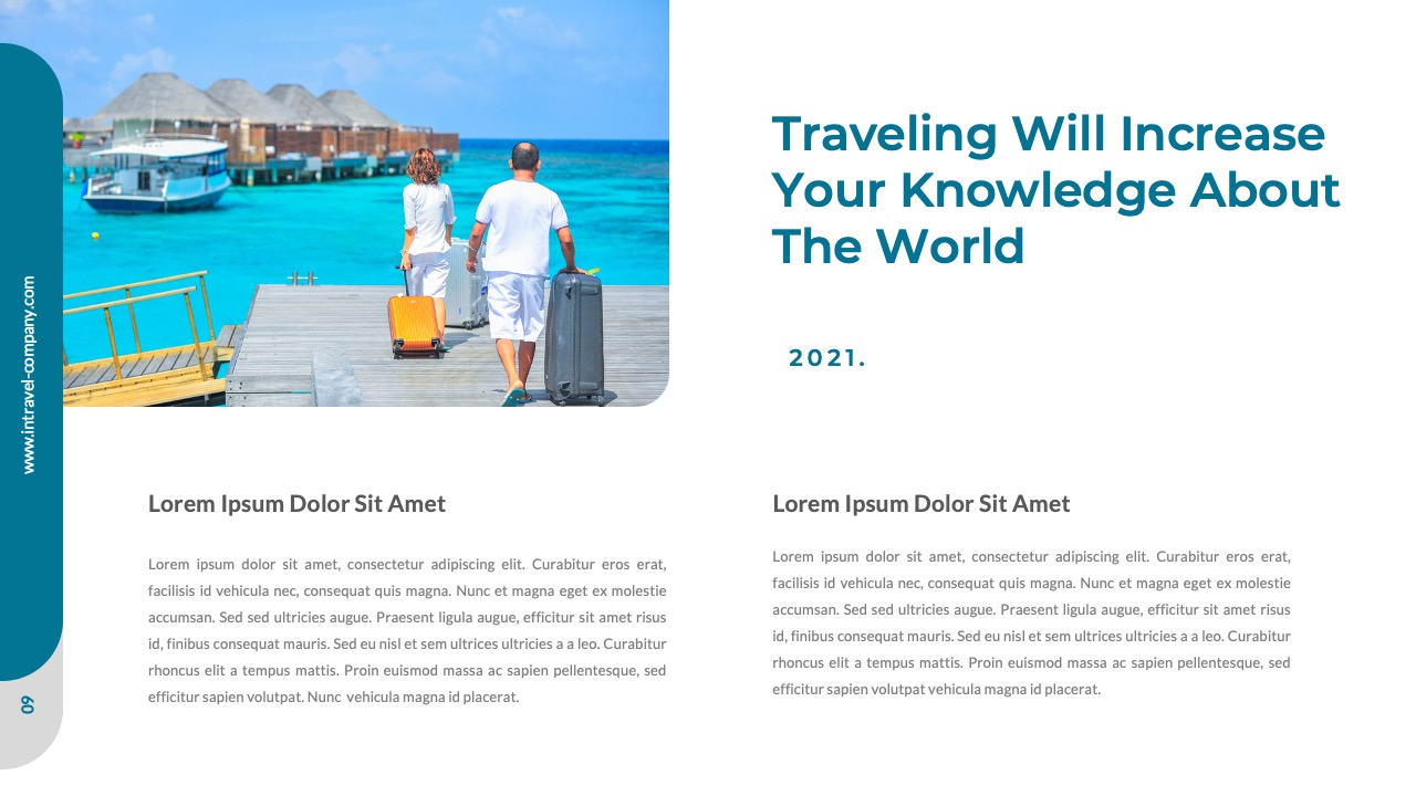 INTRAVEL – Travel Company Presentation PowerPoint Template ...